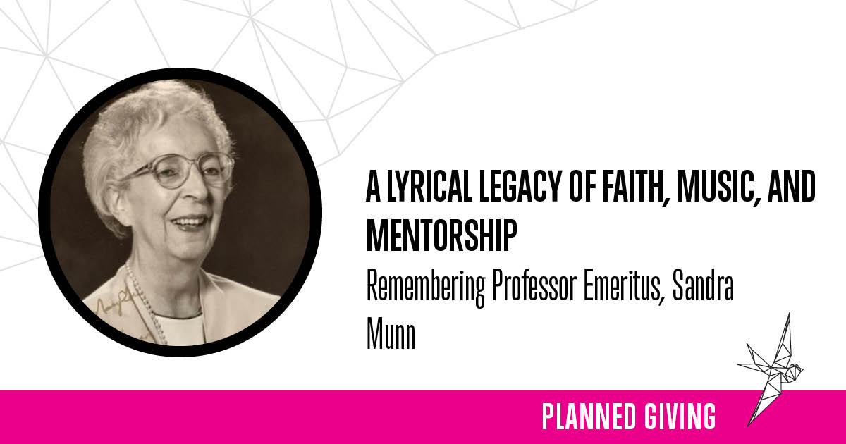 A Lyrical Life of Faith, Music, and Mentorship: Professor Emeritus ...